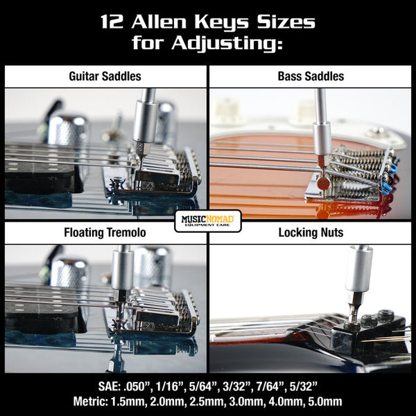 MusicNomad - Premium Guitar Tech Screwdriver and Wrench Set - Canadian ...